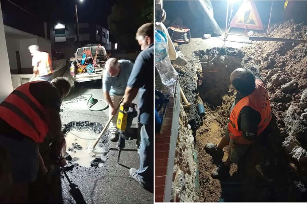 Αποκαταστάθηκε τα ξημερώματα η βλάβη σε κεντρικό αγωγό ύδρευσης της ...